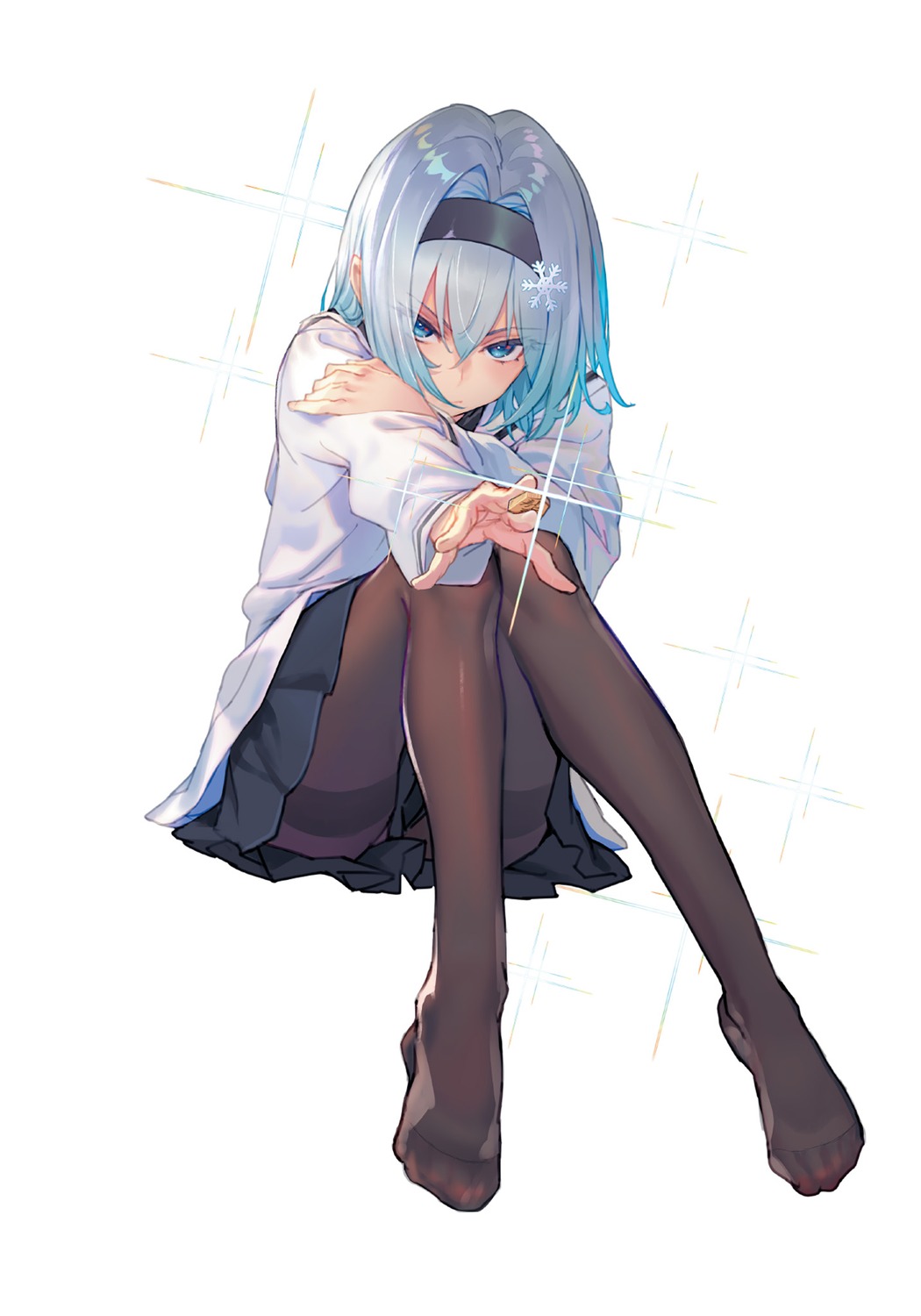 shirabi ryuuou no oshigoto! sora ginko feet pantyhose seifuku skirt lift | #1032473 | yande.re